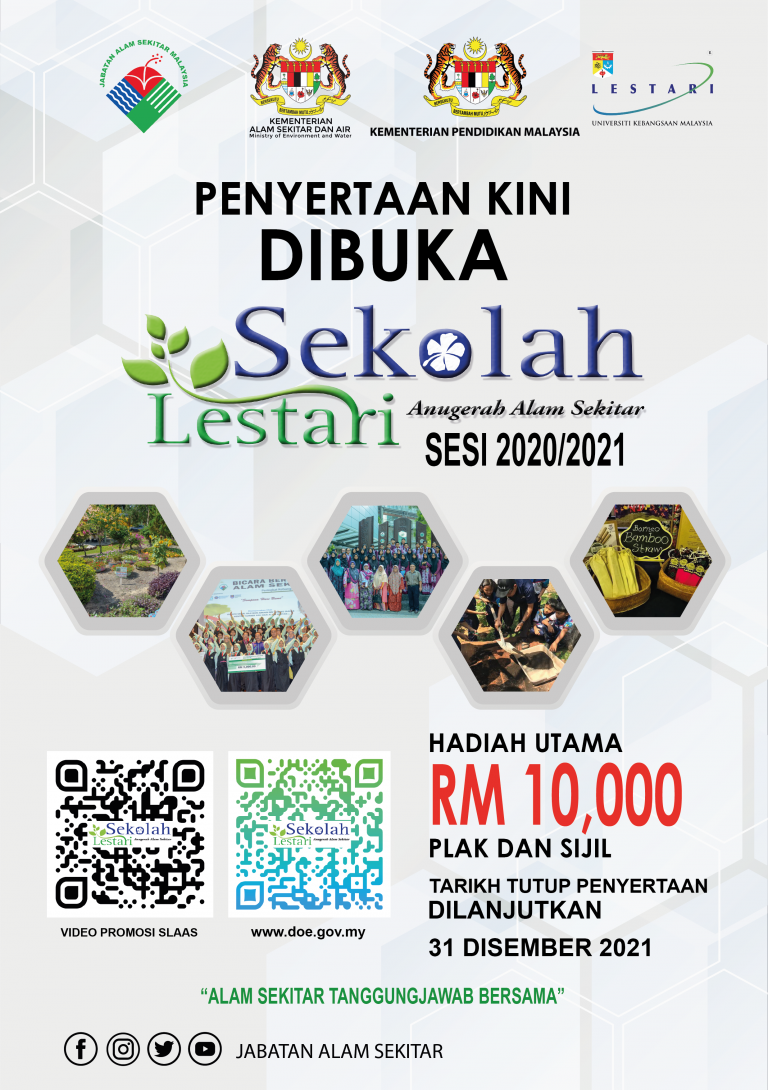 Sekolah Lestari Anugerah Alam Sekitar Sesi 2020/2021 - Jabatan Alam Sekitar